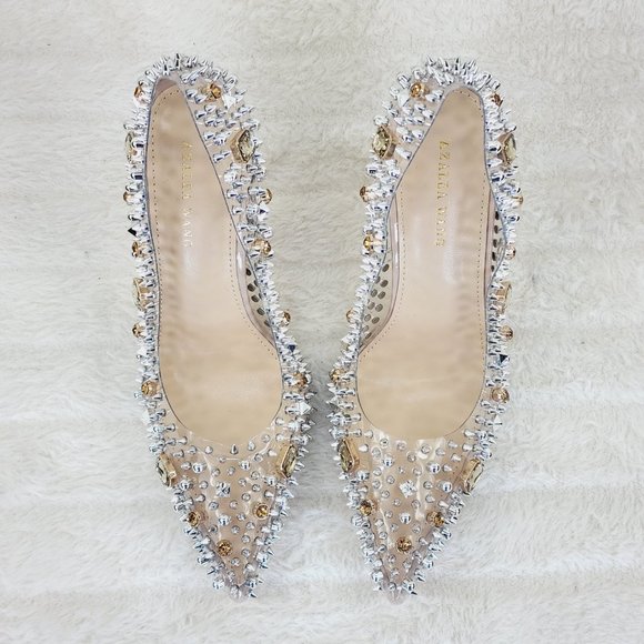 AKIRA | Shoes | Spicy Spike Stiletto Pvc Clear Jelly Pumps Azalea Wang ...